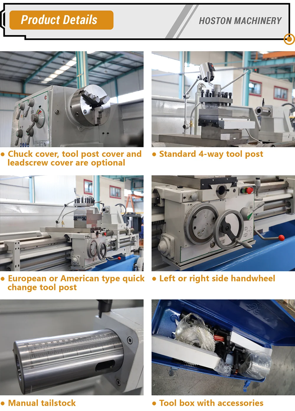 105mm Spindle Bore Manual Metal Lathe Machine C6266a With Ce ...