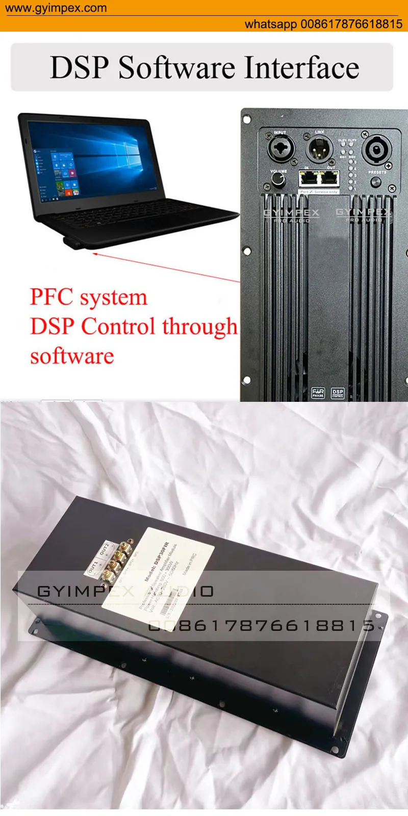 Germany DSP FIR 1600W+2000W Speaker Line Array Power Module