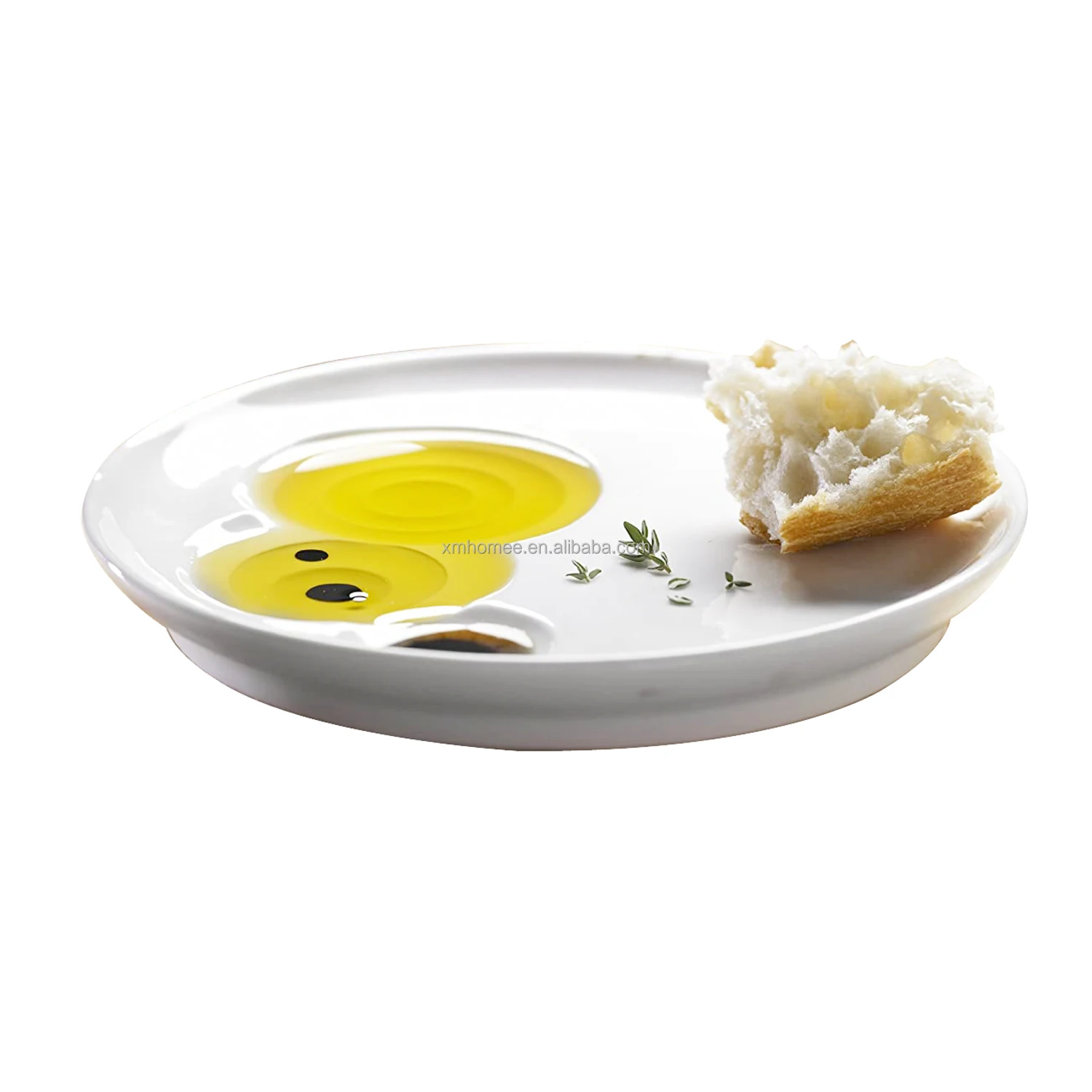 Splash Bread Dipping Sauce Appetizer Plates Olive Oil Balsamic Dipping ...
