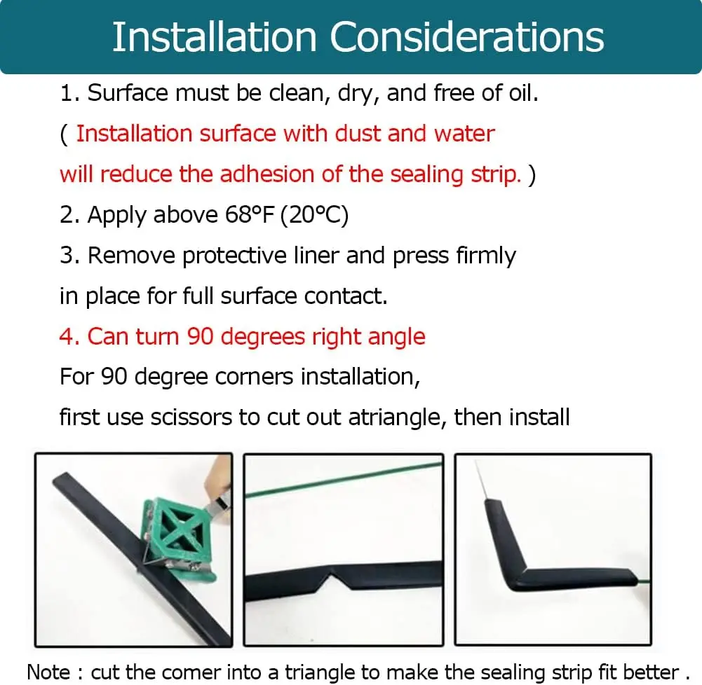 U Shaped Edging Trim Tintvent Rubber Edge Trim Black
