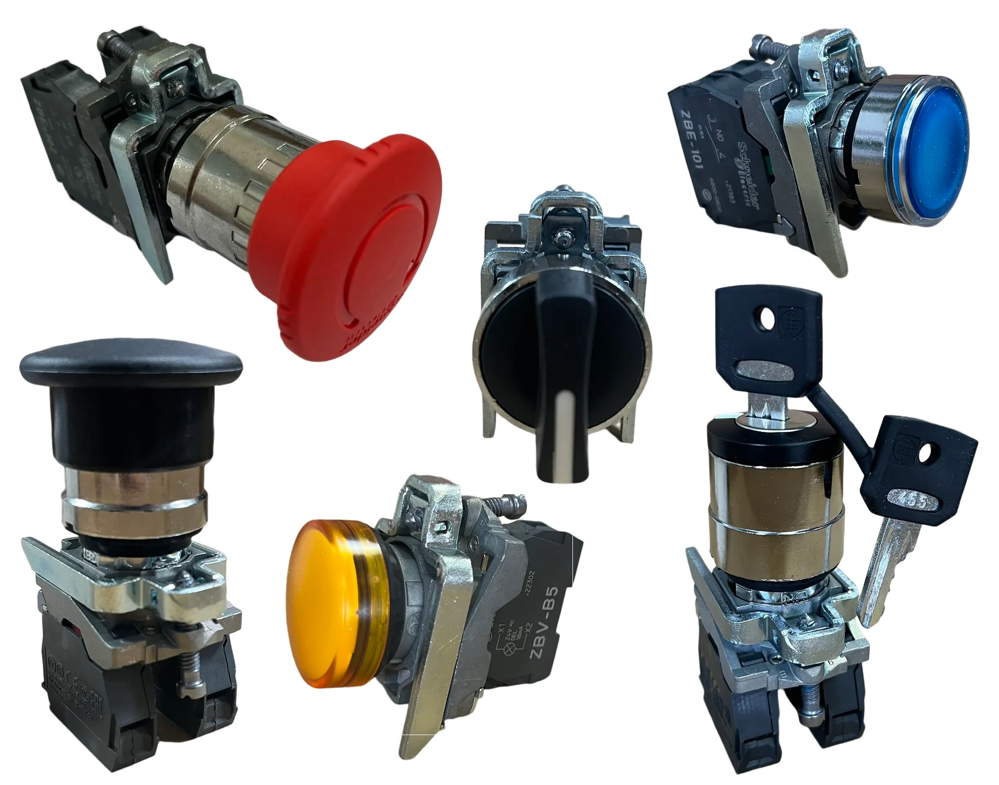 Schneider Harmony XB4 XB5 Series - Complete Flush Pushbutton