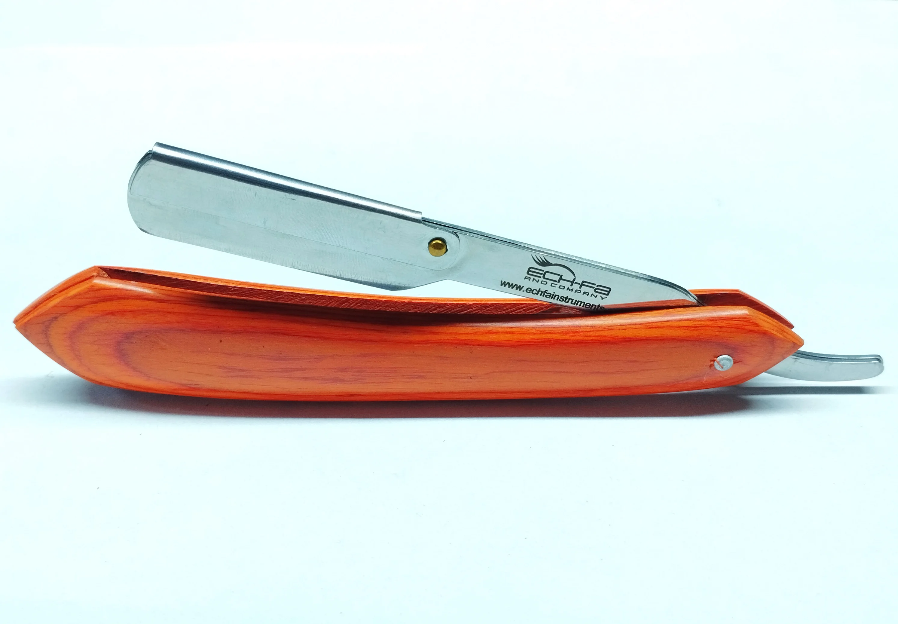 Polished Wooden Handle Profesional Barber Razor Stainless Steel ...