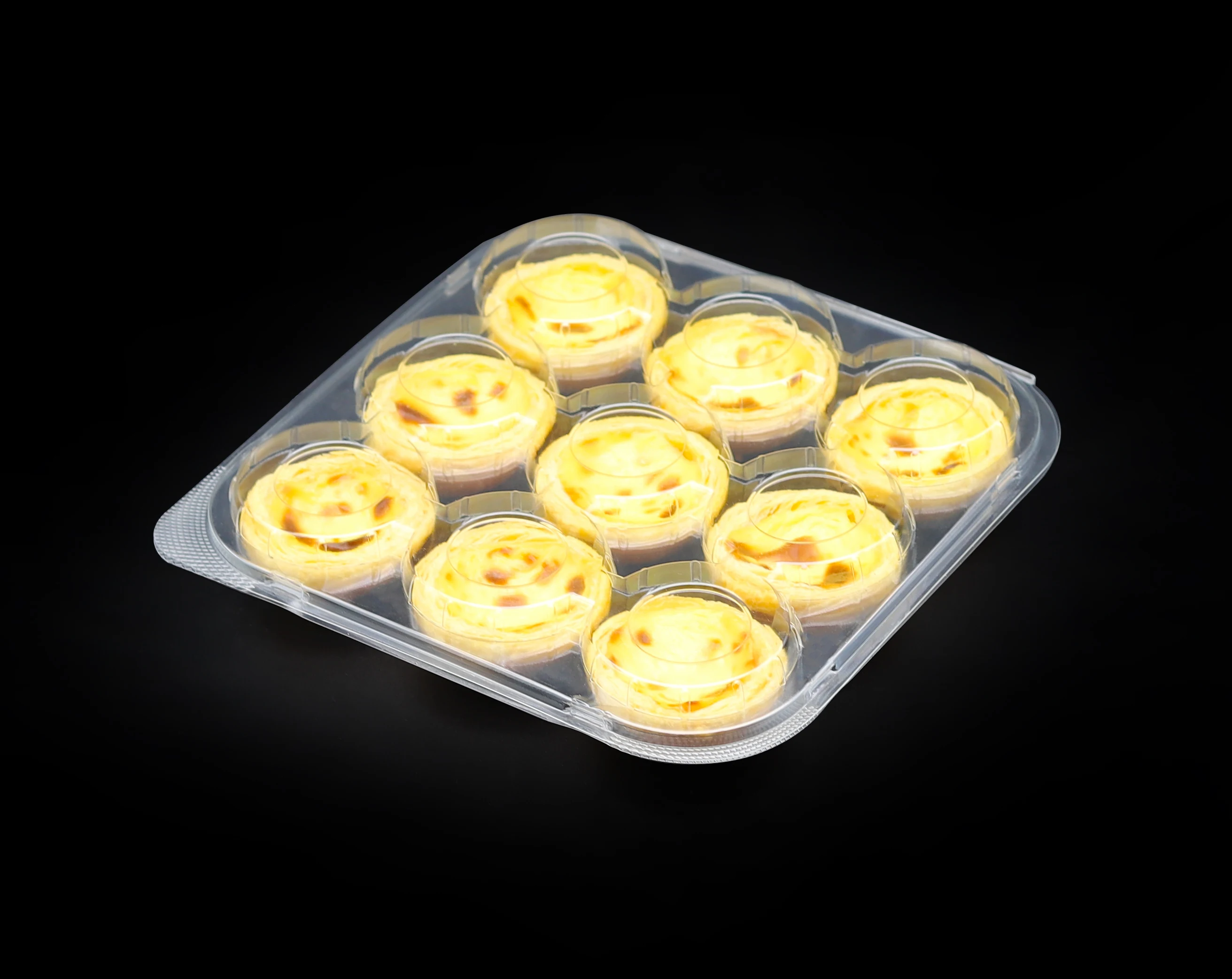Custom Disposable 1/2/3/4/5/6/8/9/10 Holes Egg Tart Dessert Packaging ...