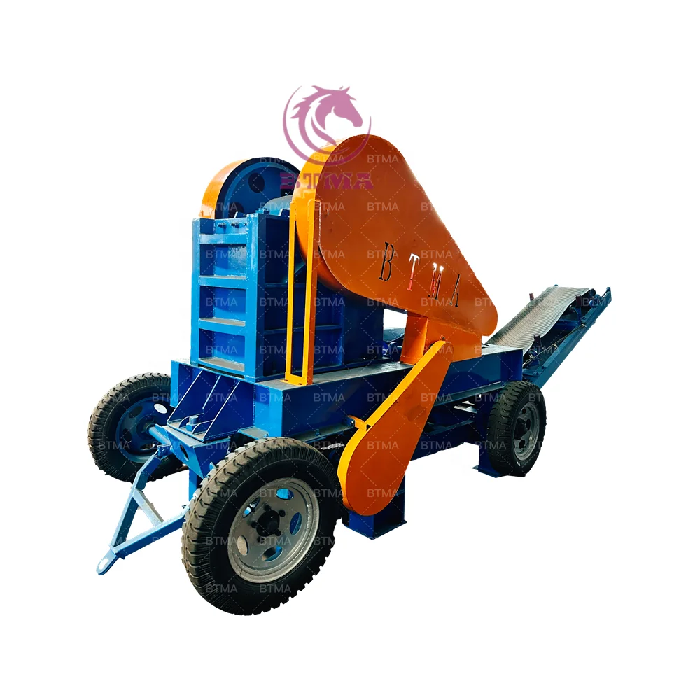 BTMA-- PE 250x400 model Mining Quarry Construction Jaw Crusher Portable ...