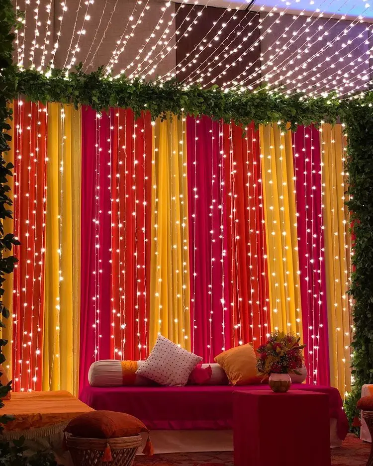 Seemantham Backdrop - Elegant Indian Wedding Decor