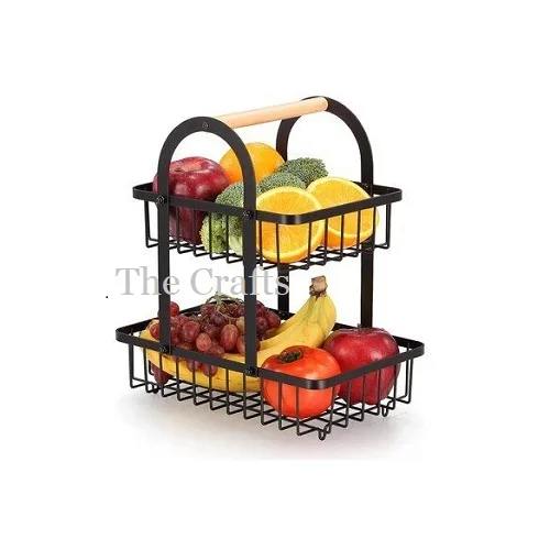 Premium Quality Fruits Storage Basket With Banana Hanger Kitchen ...