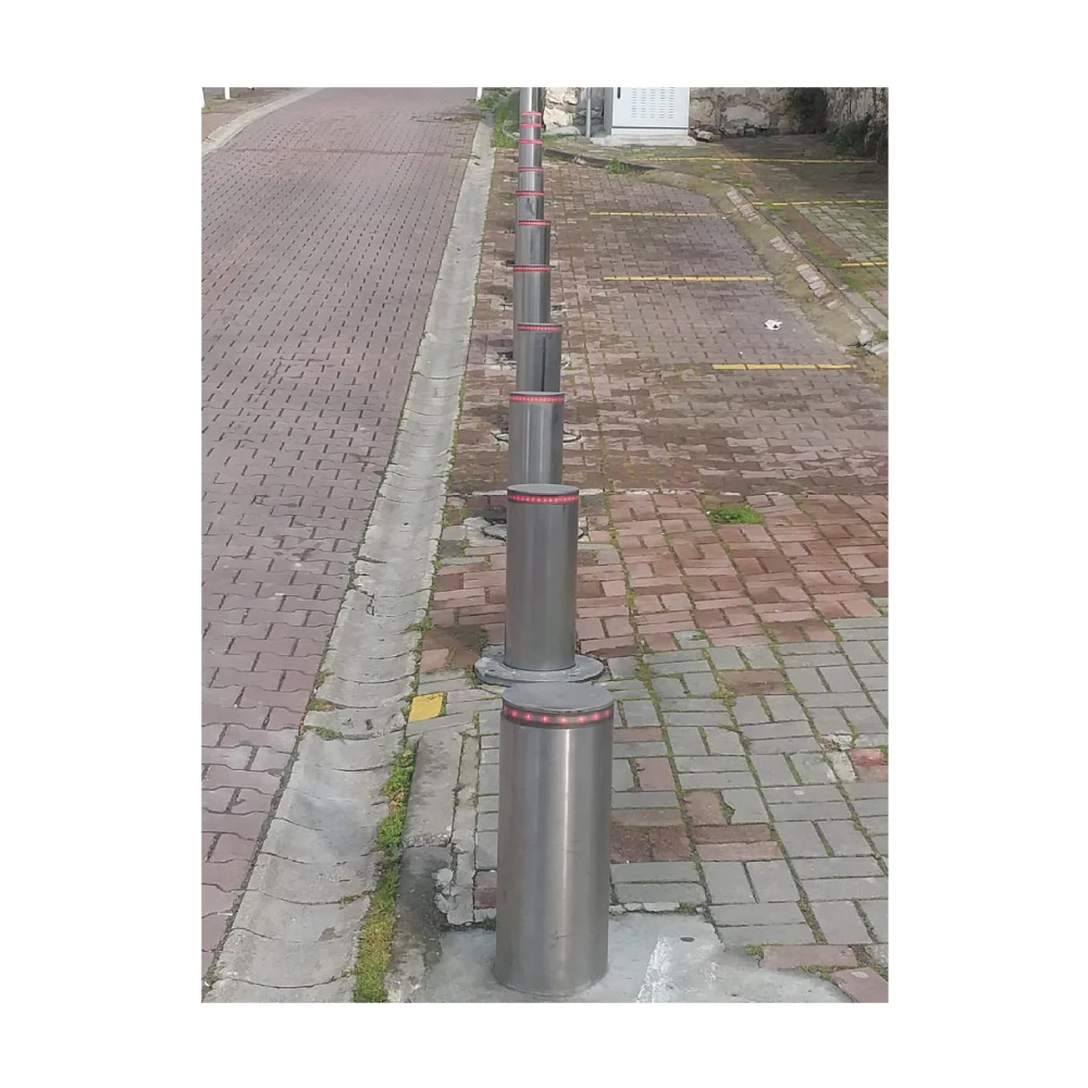 Bollards Stainless Steel Automatic Led Light Hydraulic Pneumatic ...