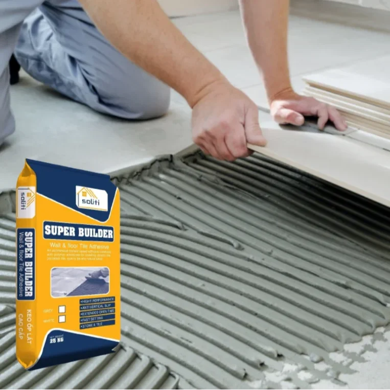 Exterior Super Builder Cementitious Tile Adhesive 25kg Polymer Modified ...