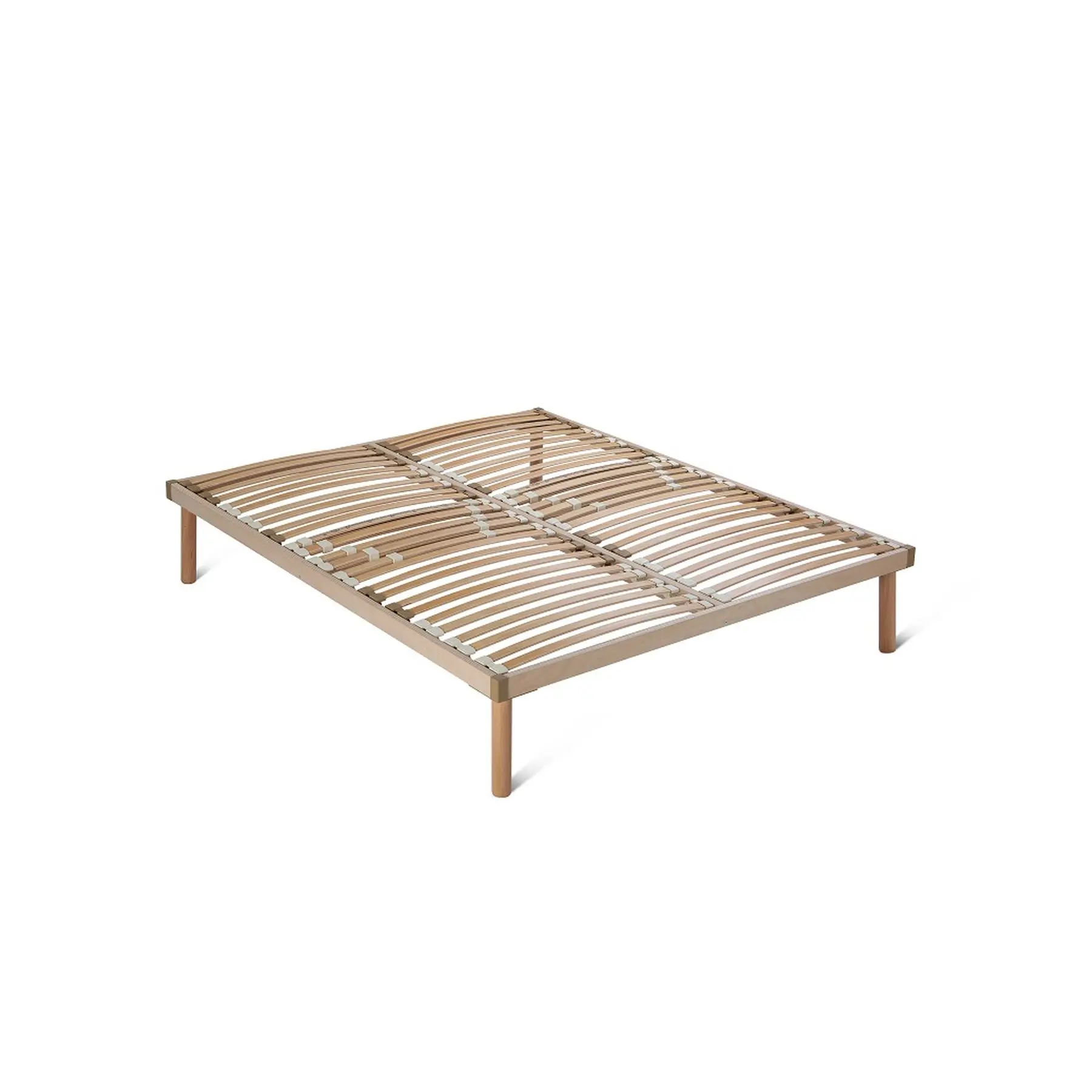 Elegant Italian Wooden Bed - Fixed Frame Design - A Sophisticated ...