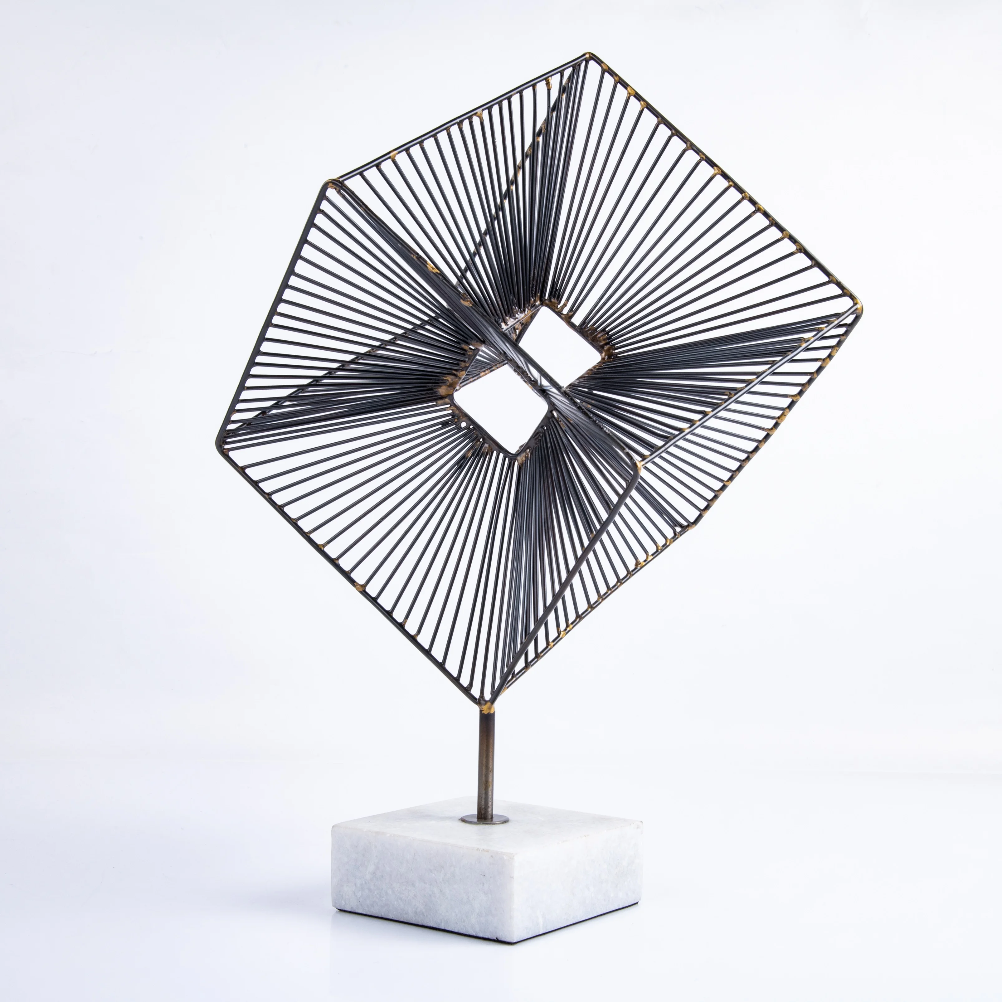 Modern Metal Wire Sphere Decor Artistic Still Life Pattern Handicraft ...