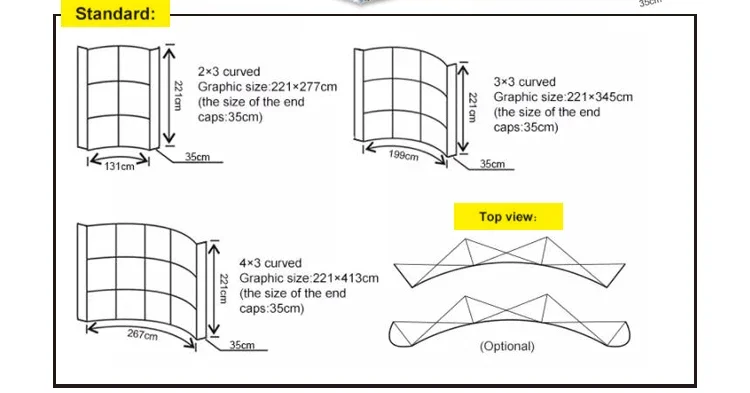 Folding Backdrop Exhibition Booth Promotional Display Event