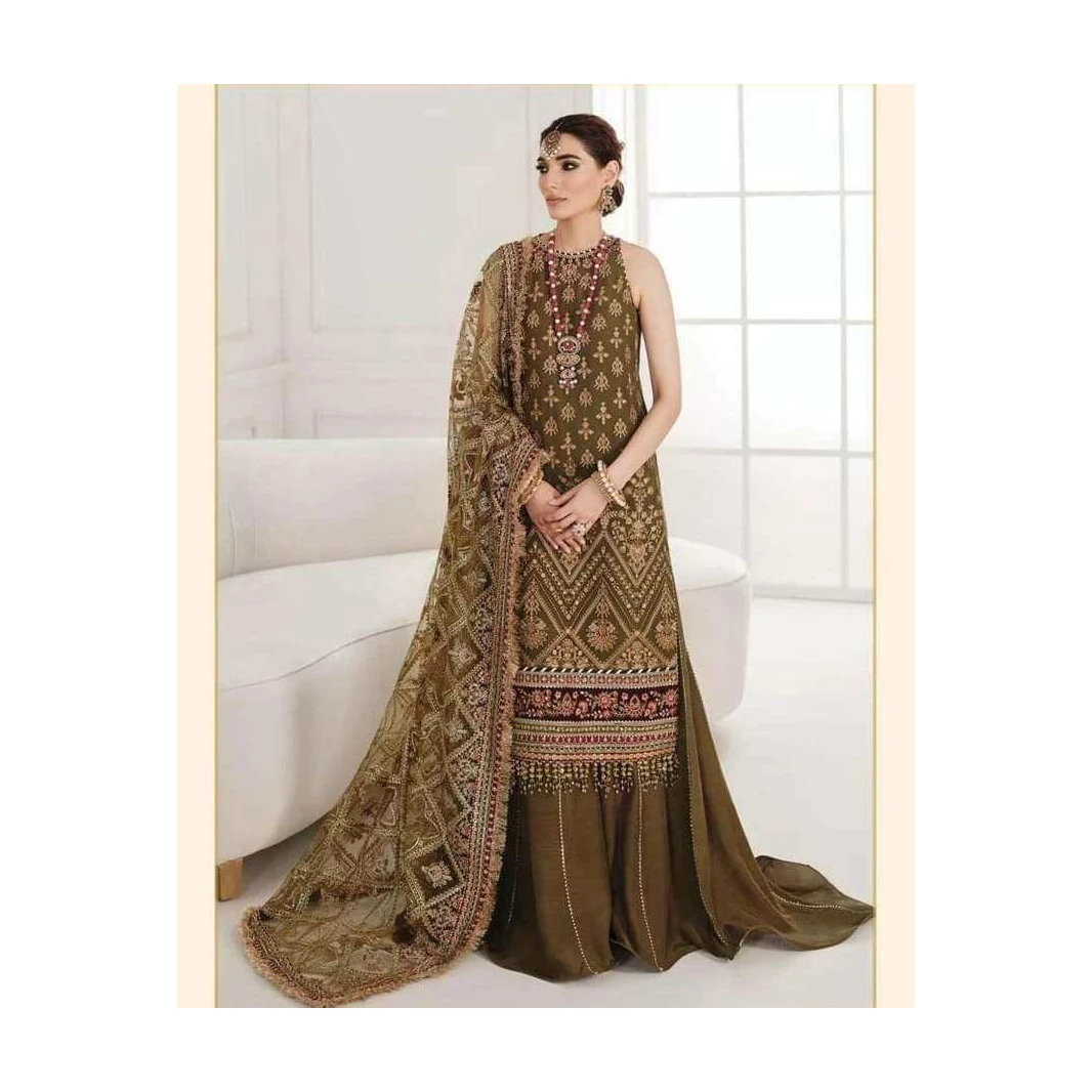 Ladies Shalwar Kameez _ Pakistani Casual Wear Shalwar Kameez With ...