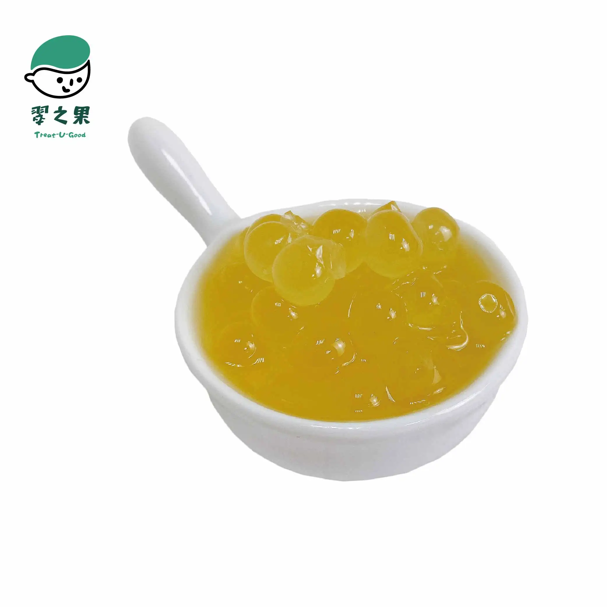 3.4kg Fruit Flavor Bursting Boba Pineapple Popping Boba For Bubble Tea ...