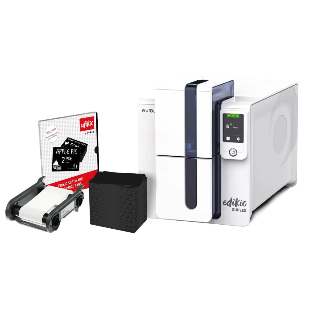 Evolis Edikio Duplex Fast Card Printer Stock CR-80 Standard Card for ...