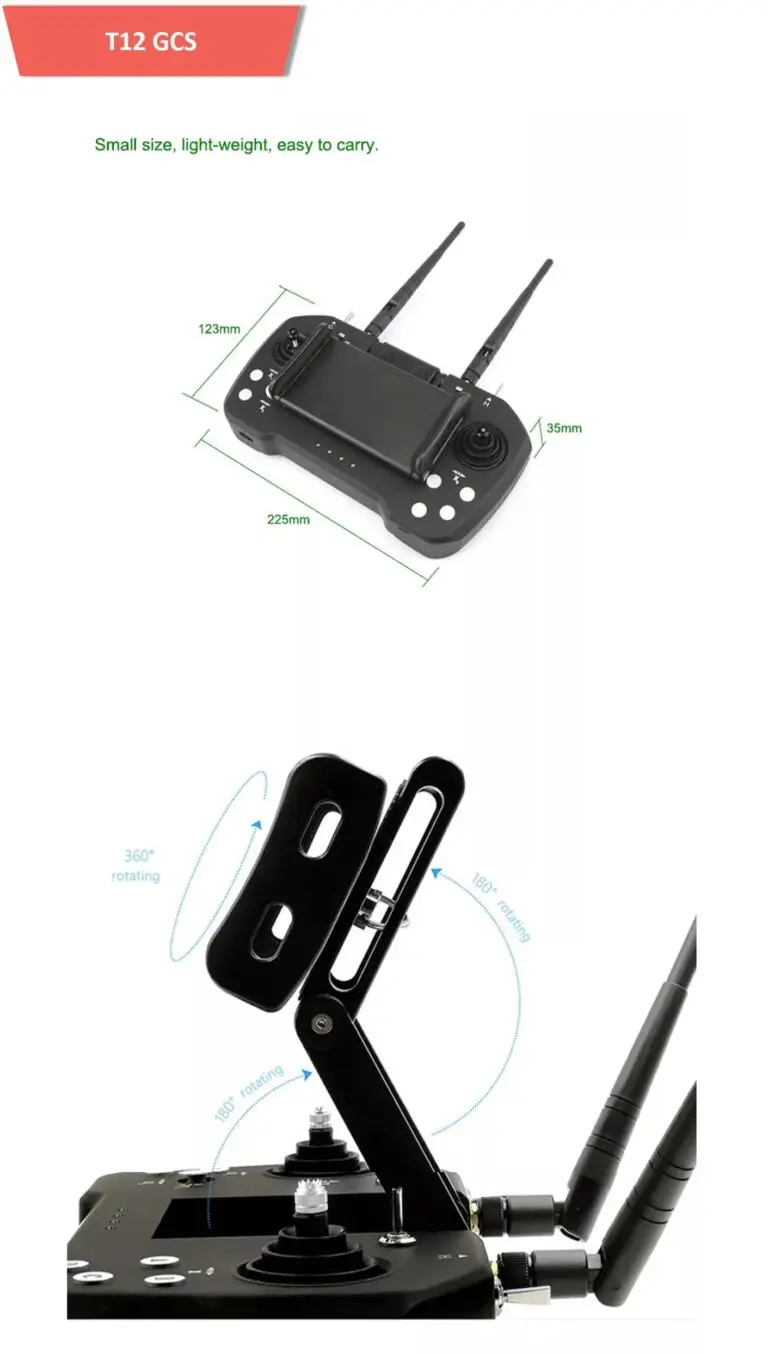 T12 Handheld Ground Control Station Hd Video Transmission System For ...