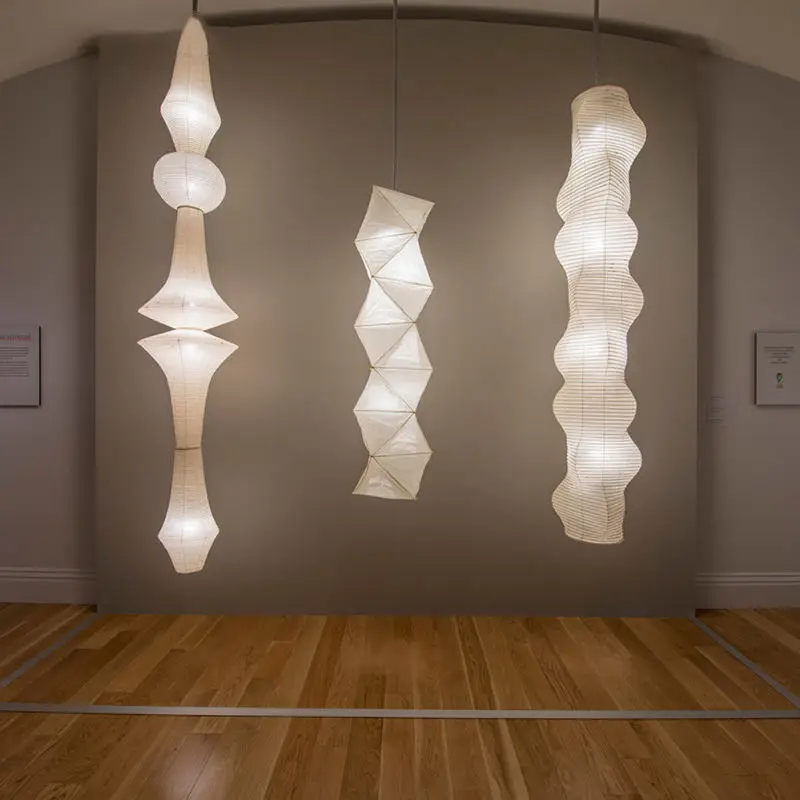 Nordic Wind Rice Paper Led Pendant Lights Living Room Bedroom Corner ...