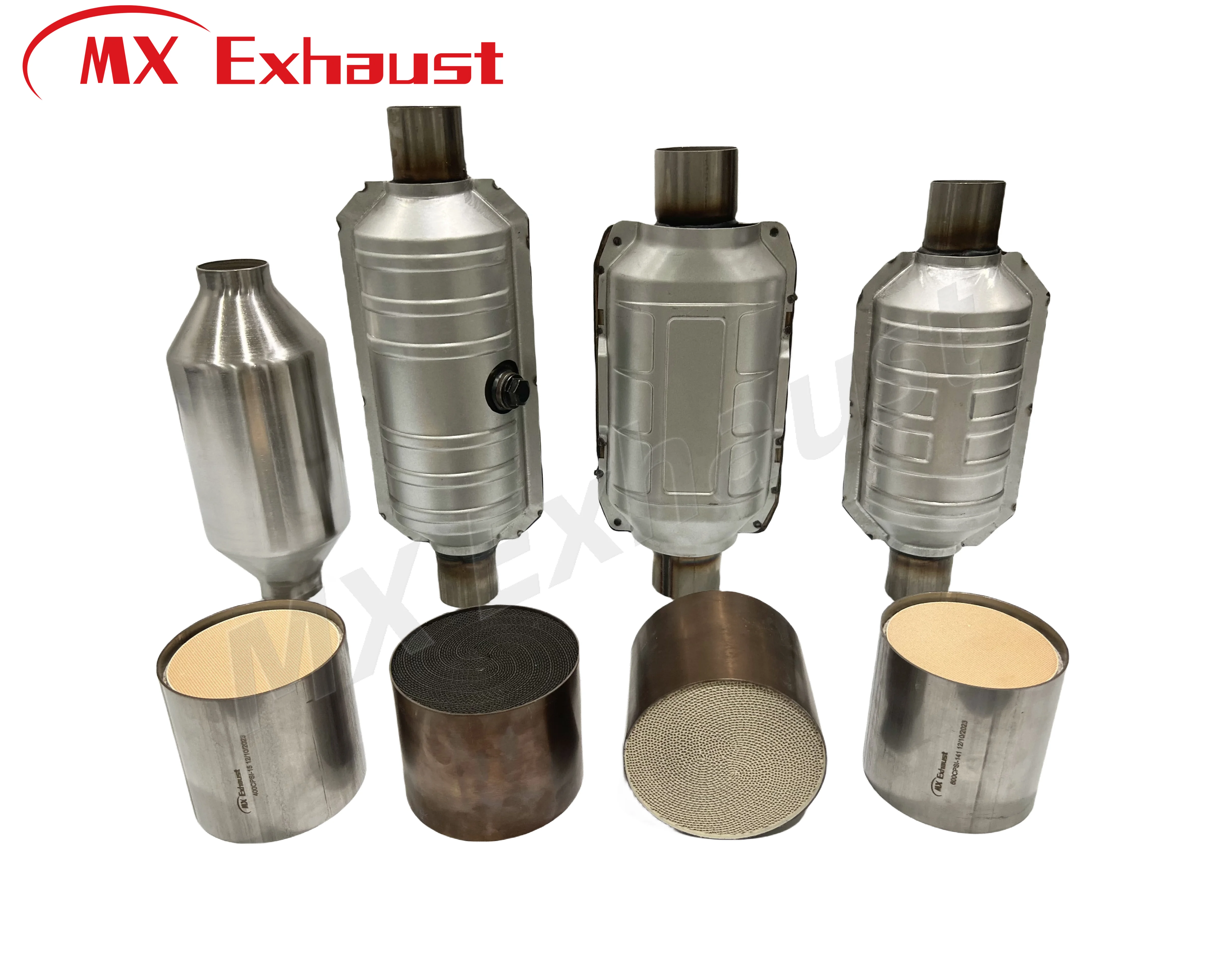 Universal Metal Catalytic Converter High Flow Euro5 Euro4 Euro3 300cpsi ...