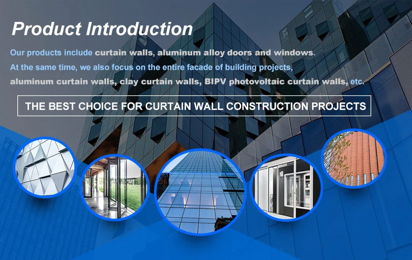 Corporate Headquarters Curtain Wall System with Exposed Aluminum Frame ...