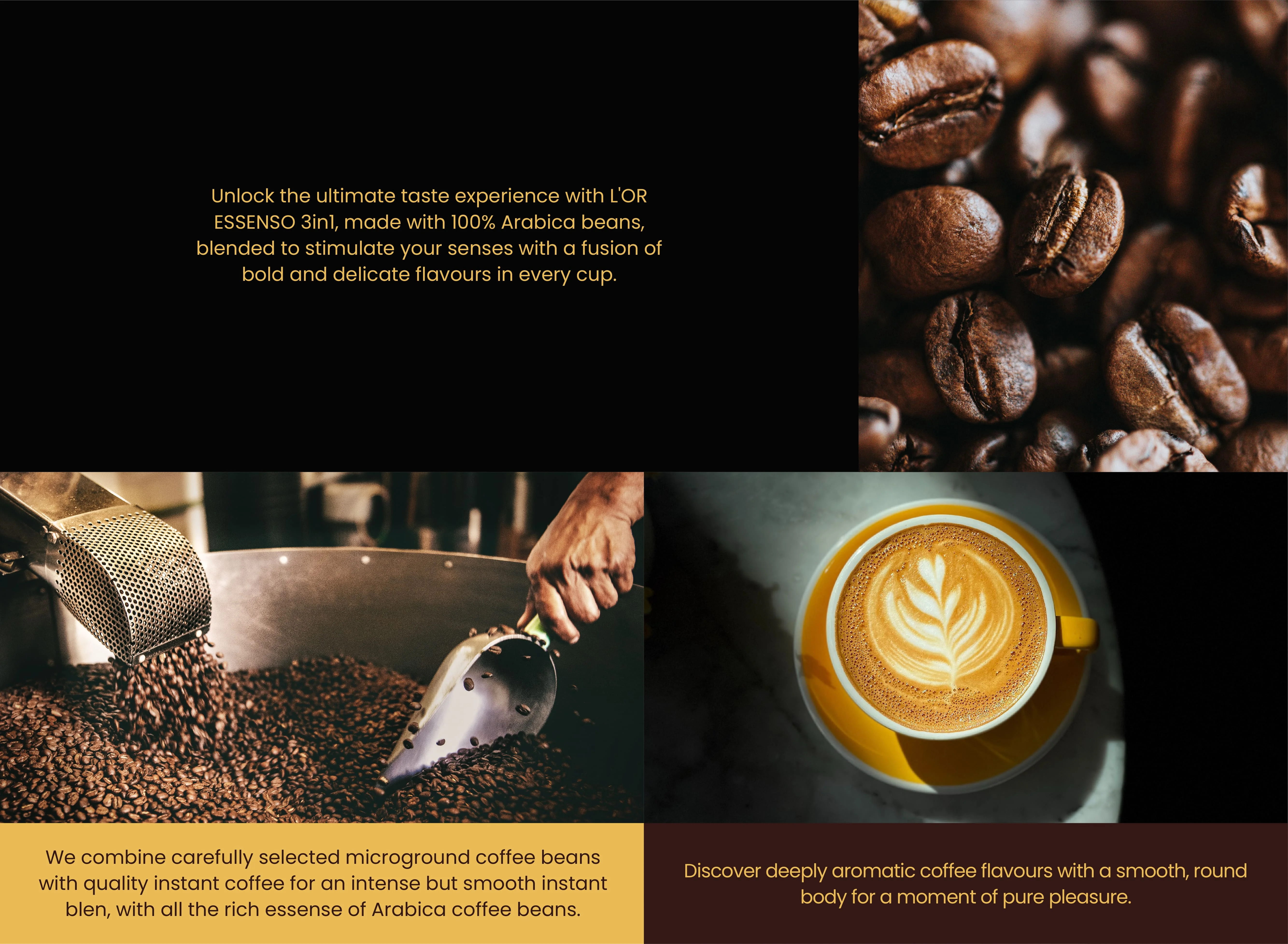 L'OR Essenso 3in1 Instant Microground Coffee Arabica Intense