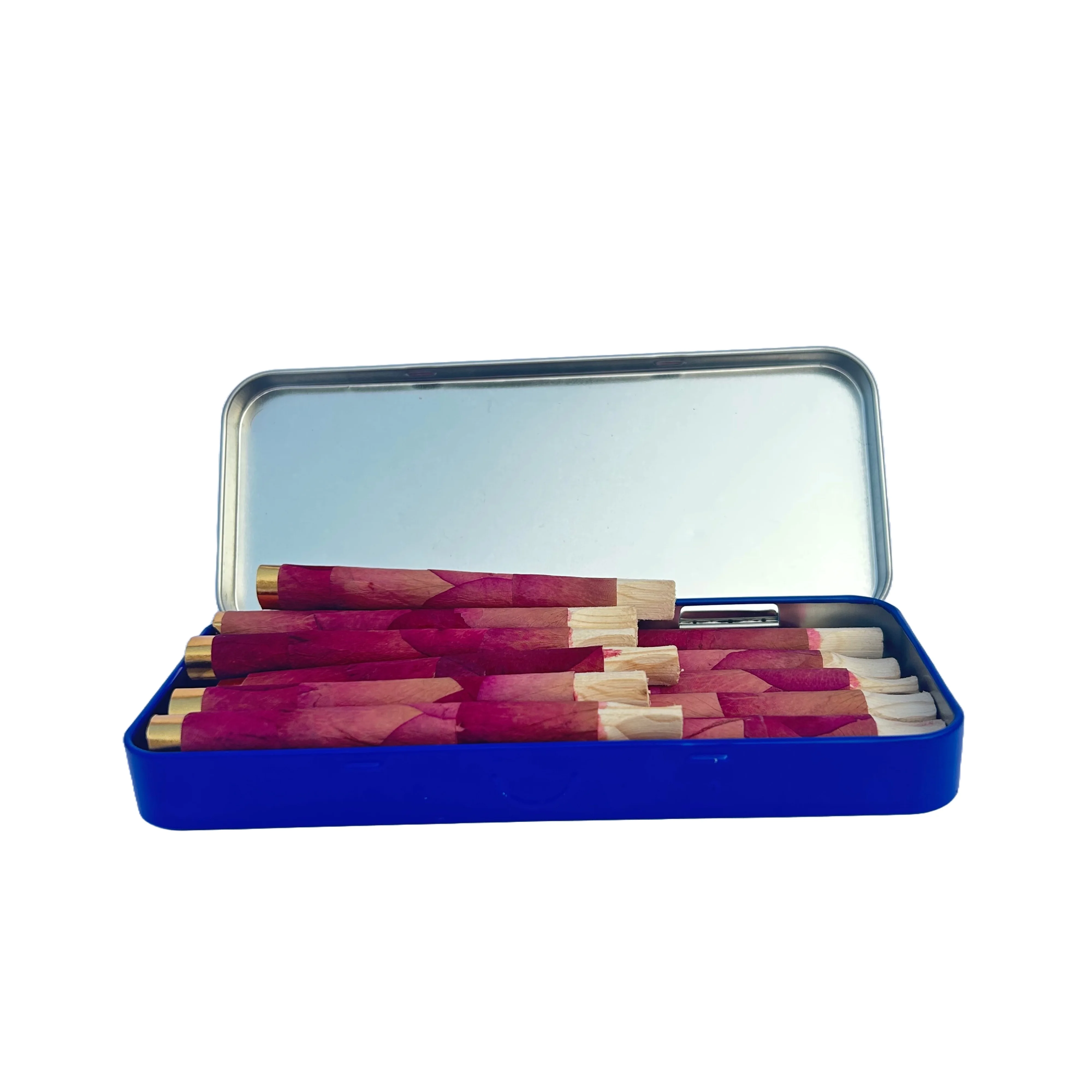 Superbros Red Rose Petal Wraps/cones In Metal Box Packed Custom Label ...