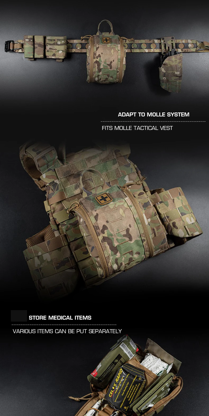 Custom Ifak Tactical Aid Kit Battle First Aid Kit Combat First Aid Seal ...