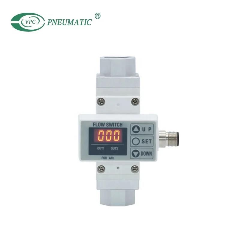 Pf2a Digital Air Flow Meter Smc Type 2-color Display Integrated Digital ...