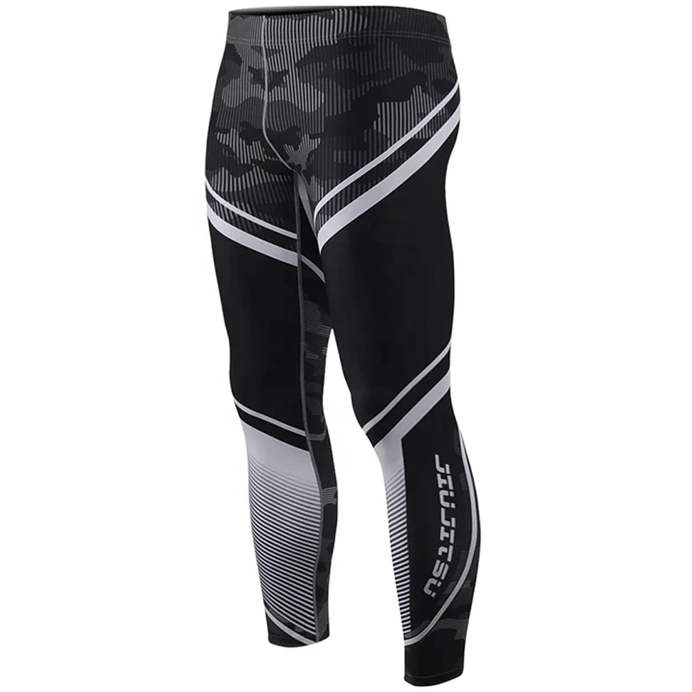 Mens Sublimation Leggings Spats Mma Bjj Grappling Compression Pants ...