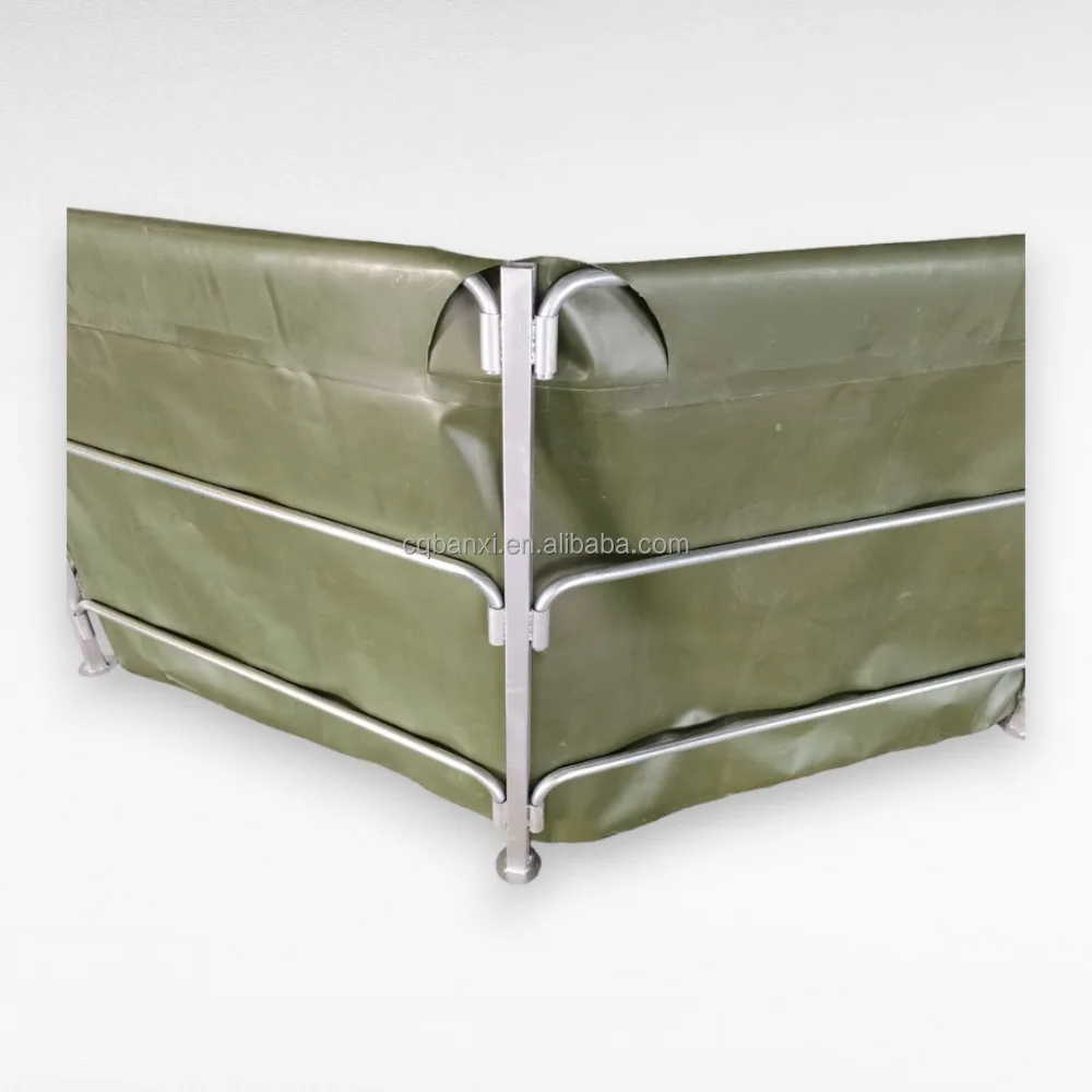 10000L Collapsible Galvanized Trough for Aquatic Farming