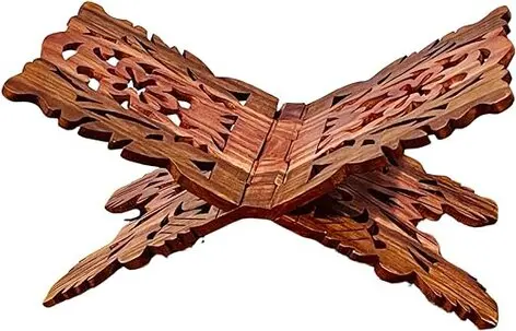 Islamic Special Design Wood Carved Home Quran Reading Stand Ramadan ...