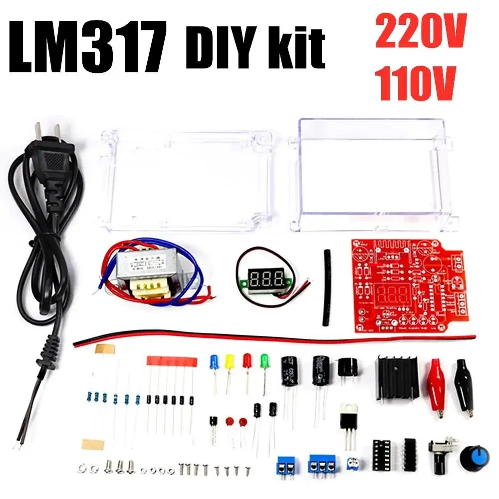 The New Lm317 Adjustable Voltage Regulator Kit Electronic Diy Dc Power ...