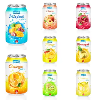 Wholesale Fruit Juice Drink 330ml Canned Tando Cheap Price Can Private Label Delicious Juice ...