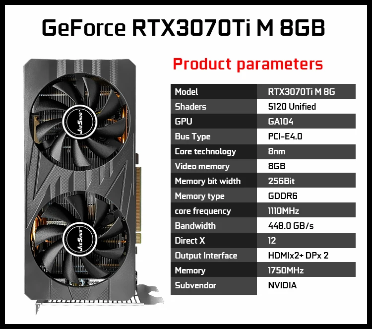 99% New Rtx 3070 Ti M 8gb Laptop Graphic Card 3070ti M Nvidia 3060 3070 ...