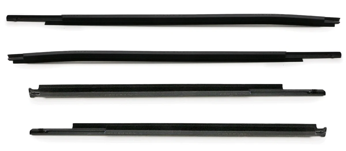 Black Window Glass Seals Door Belt Weatherstrip for Toyota-Hilux-Revo ...