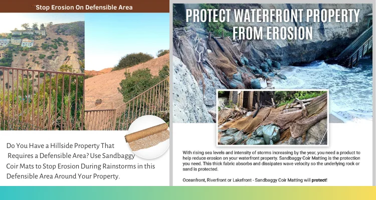 Eco2go Coir Mesh - Natural Erosion Control for Hillsides