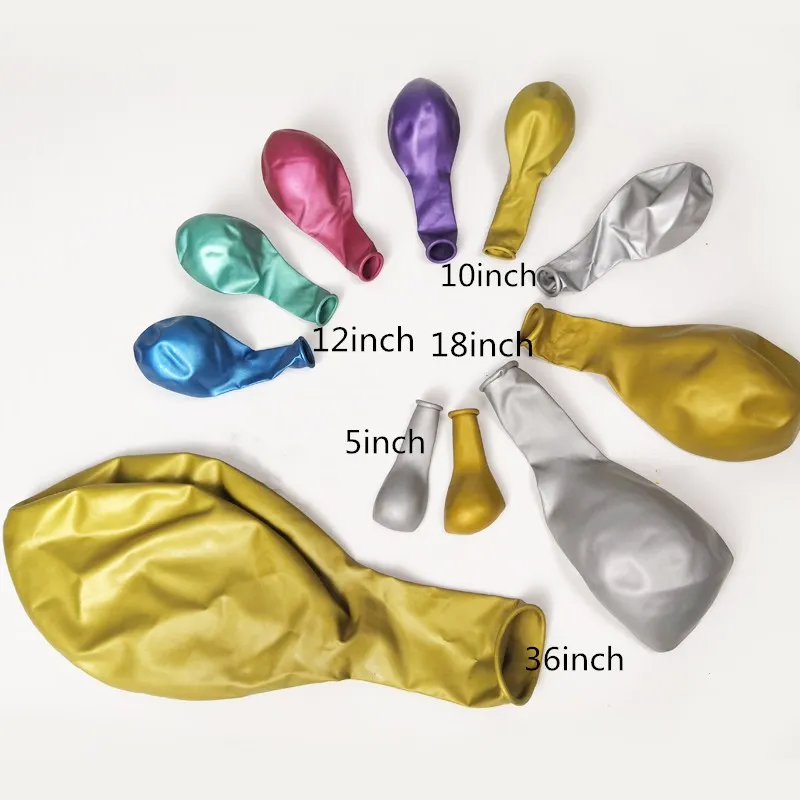 Globos De Látex Cromados Metálicos De Fábrica,Decoración Para Fiestas ...