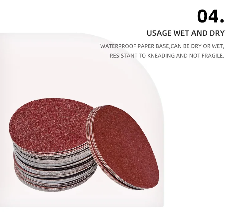 125mm 8Hole Hook and Loop Aluminum Oxide Sanding Disc Round Sanding ...