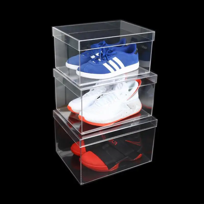 Factory Custom Made clear Acrylic Shoe Display Box, Contemporary Clear ...