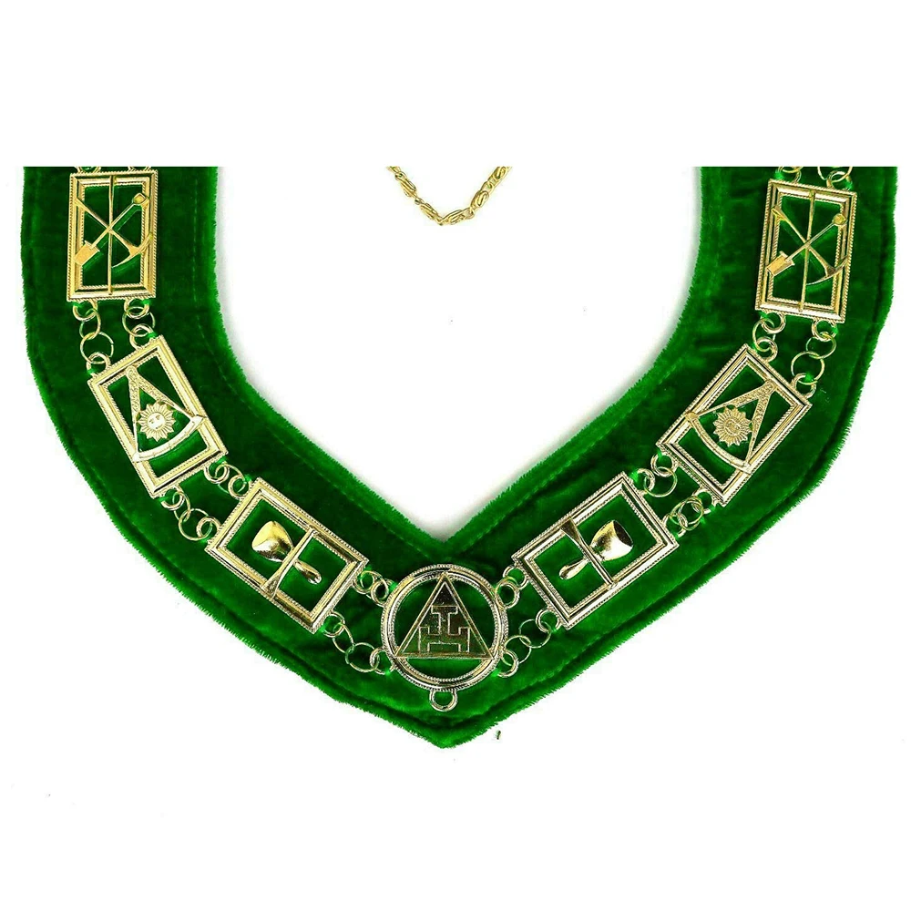 Factory Price Masonic Regalia Craft Officers Collar With Metal Chain ...