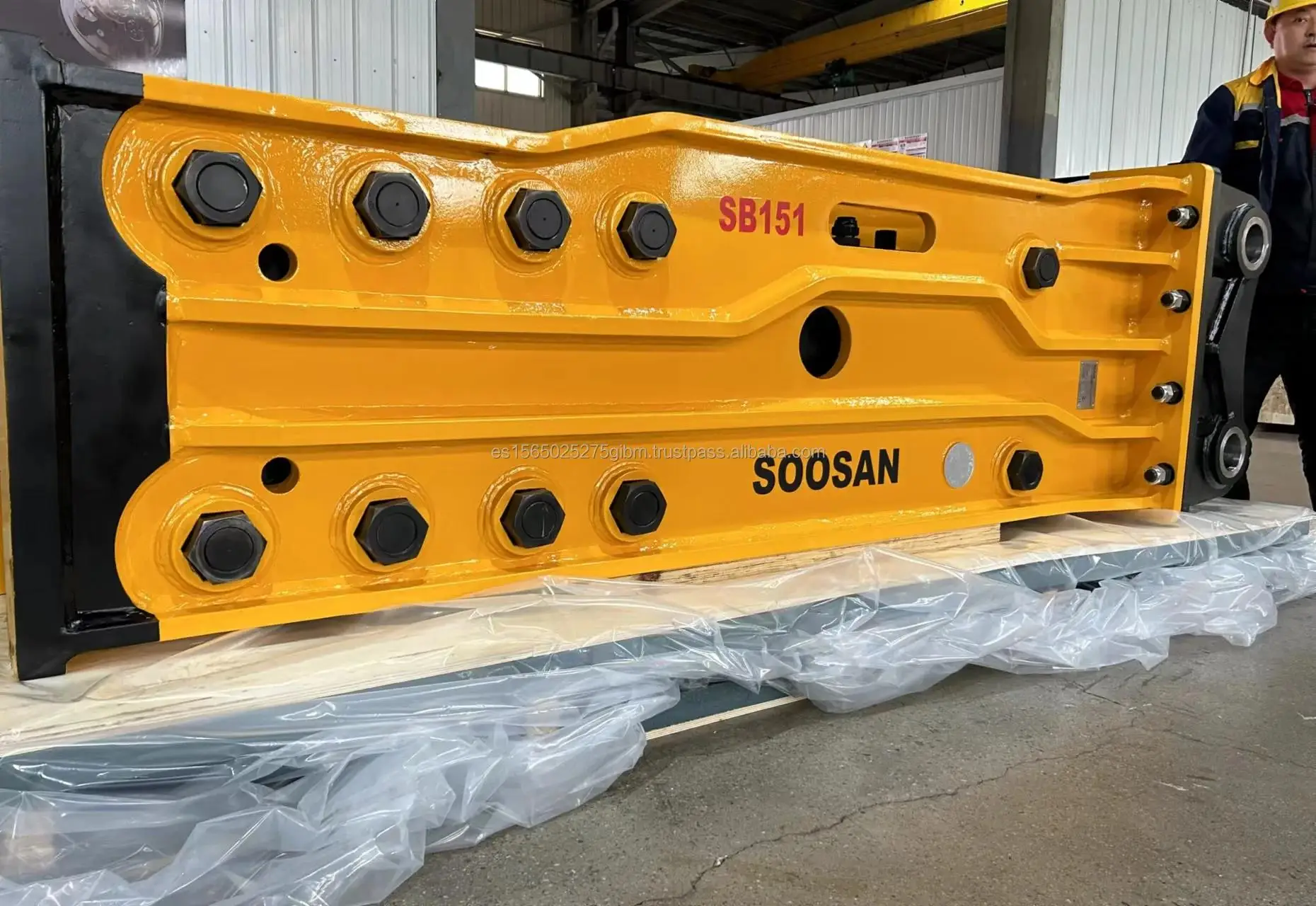 SOOSAN Hydraulic Breaker SB151 Open Top Type suitable for Heavy ...