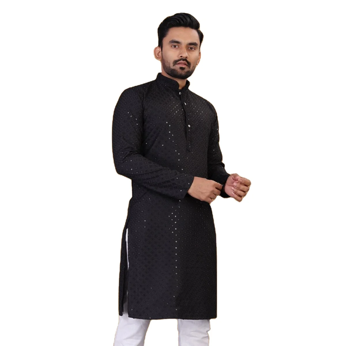 Man Eid Kurta Pajama Design Eid Collocation Man Kurta Neck Design Best ...