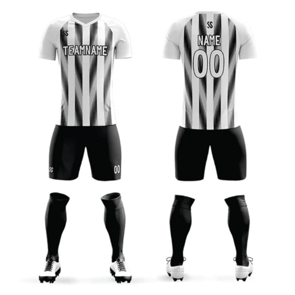 100% Customised Made Soccer Team Uniforms Sublimated Jersey & Shorts ...