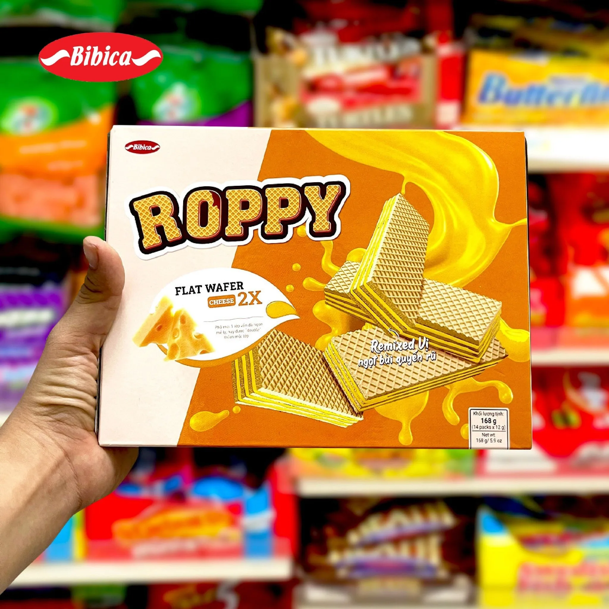Wholesale Bibic-a Roppy Wafer Biscuit - Low Carb Cheese Flavor