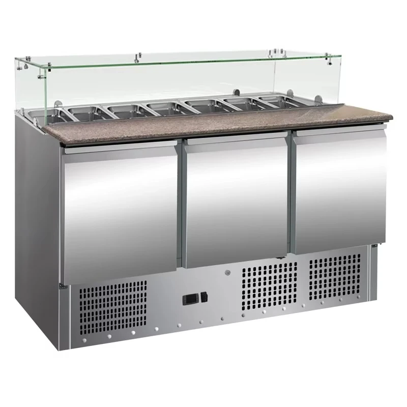Commercial refrigerator salad bar counter fridge under counter ...