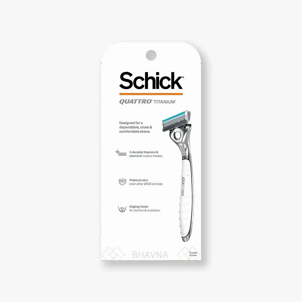 Wholesale Schick Quattro Titanium Razor - Clean Shaving