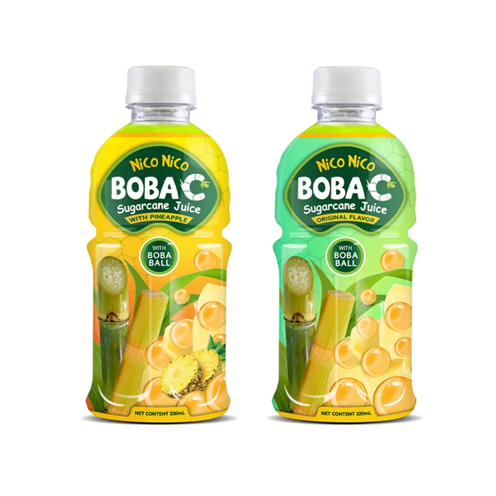 Vietnam Sugar Cane Juice Drinks with Poping Boba 4 Flavors HALAL ...