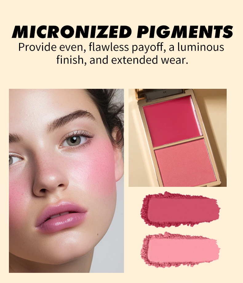 Spring 2024 Double-Take High Pigment Rosy Blush Matte&Dew Finish ...