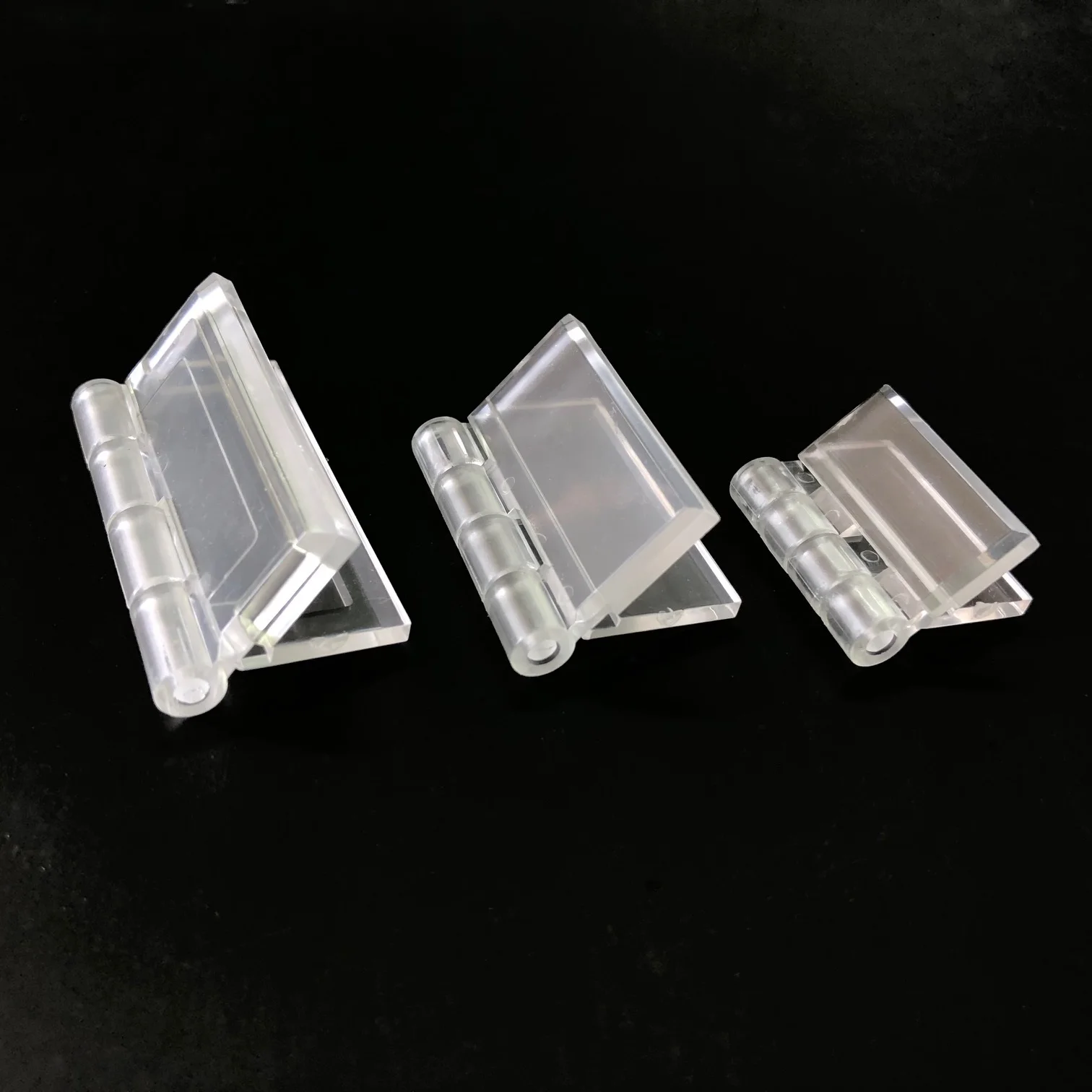 Clear Acrylic Mini Hinge - Transparent Plastic Hardware