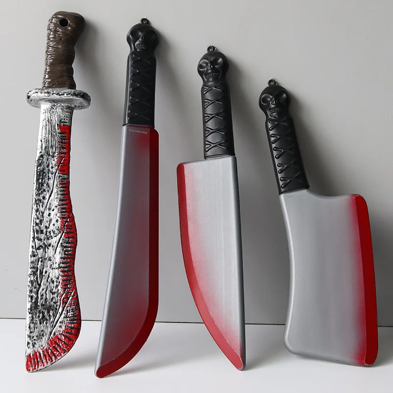 Halloween Bloody Plastic Fake Knife - Fun Party Decoration