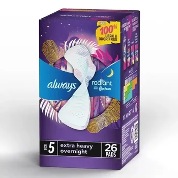 Always Maxi Feminine Pads With Wings For Women,Size 5,Extra Heavy ...