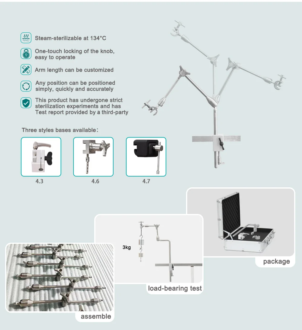 WEIYE Stainless Steel Operating Table Accessories Surgical Flexible ...